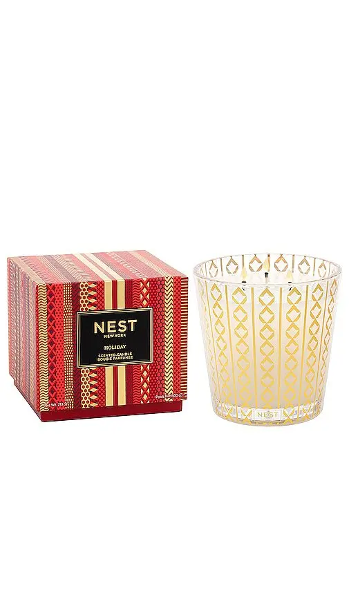 NEST NEW YORK Holiday 3-wick Candle In Metallic Gold