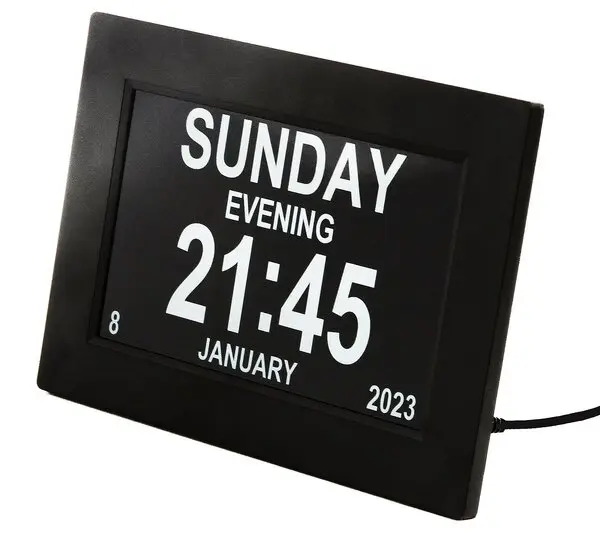 LIMITLESS Life Clock Time, Calendar And Digital Photo Station - One-color