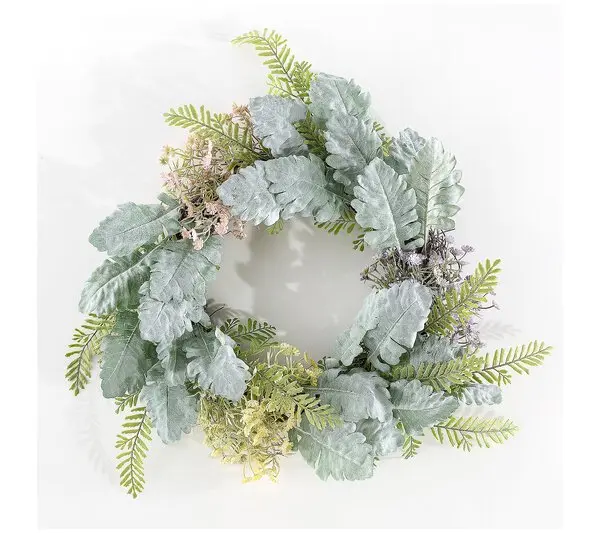 SAFAVIEH Faux 21' Chrysanthemum & Dusty Miller Eath - One-color