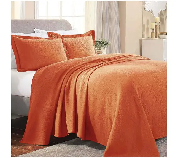 SUPERIOR Cotton 3pc Bedspread Set, Full