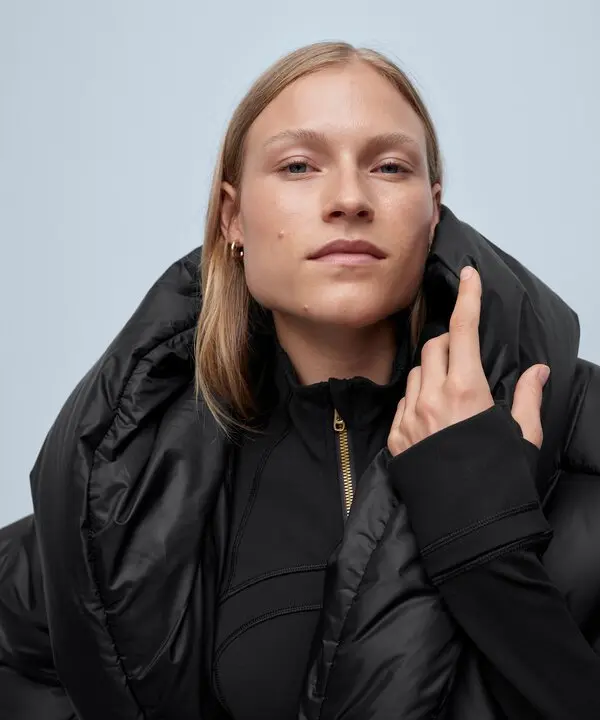 Lululemon Hooded Insulated Wrap - Black | Editorialist