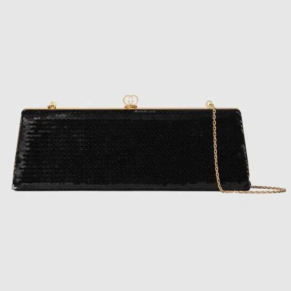 Gucci Broadway Sequin Evening Bag Fabric