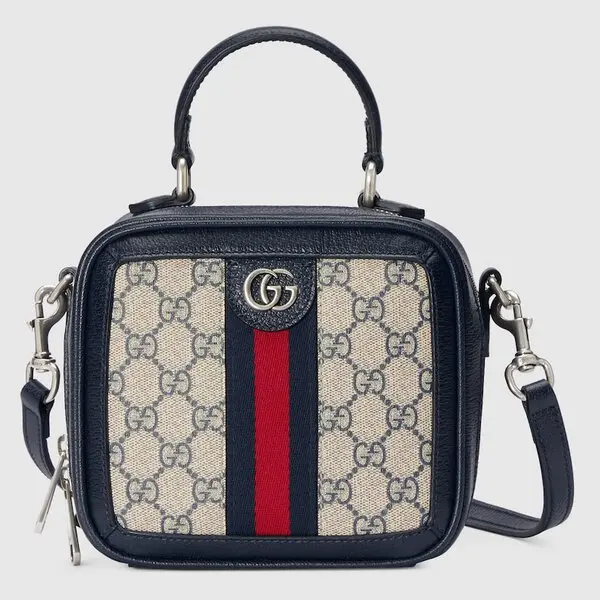NWT Gucci GG Ophidia Mini Backpack Shoulder Bag Top Handle Blue 795221 NWT Gucci GG Ophidia Mini Backpack Bag Top Handle Blue  main image 3