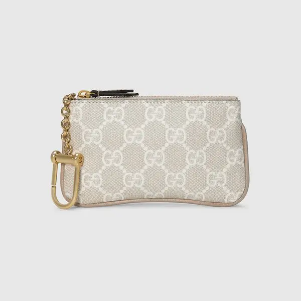 Gucci Ophidia Key Case Gg Canvas - White