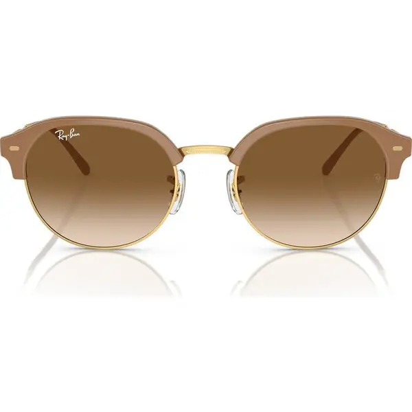 Ray-ban Clubmaster 53mm Sunglasses - Beige