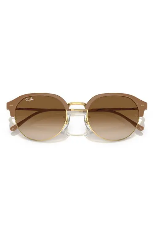 Ray-ban Clubmaster 53mm Sunglasses - Beige
