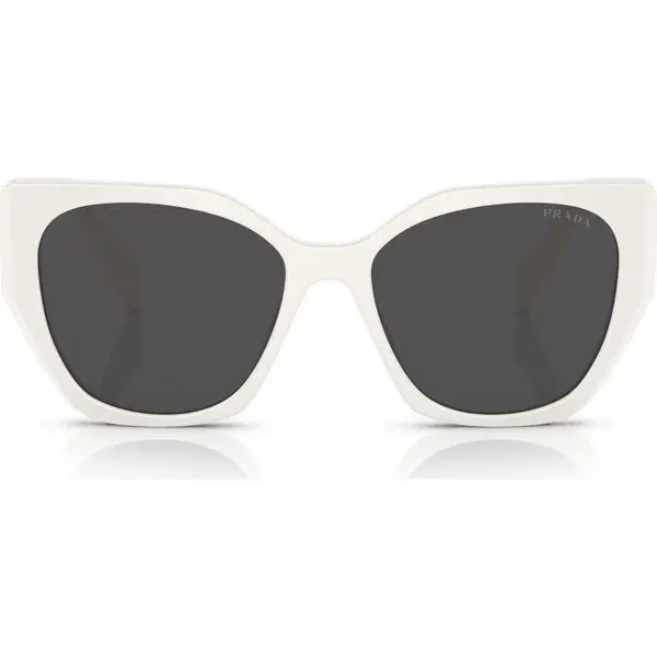 Prada 53mm Cat Eye Sunglasses - Bone