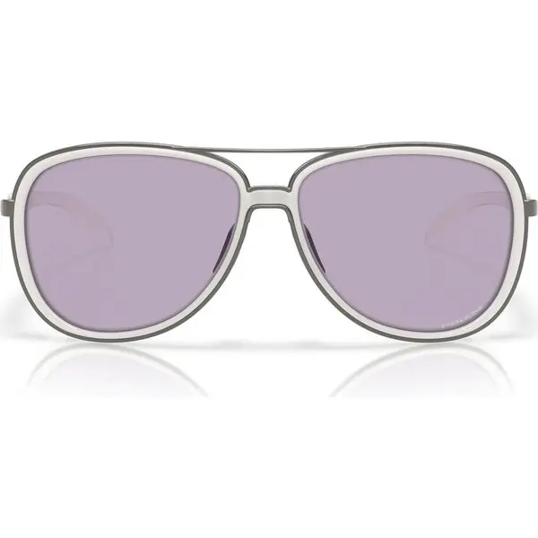 Oakley Split Time Aviator Sunglasses - Matte Vapor / Prizm Slate