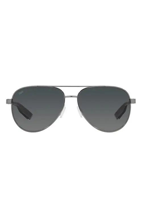 COSTA DEL MAR Peli Aviator Sunglasses - Dark Gunmetal