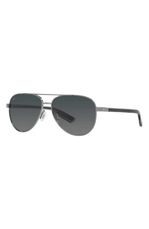 COSTA DEL MAR Peli Aviator Sunglasses - Dark Gunmetal