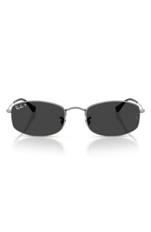 Ray-ban 55mm Polarized Phantos Sunglasses - Gunmetal/polar Black