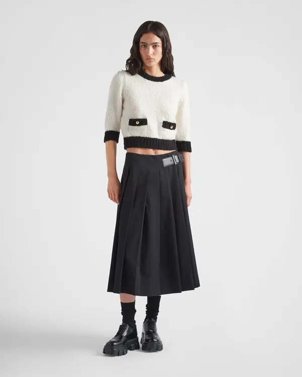 Prada Cashmere And Silk Crew-neck Sweater