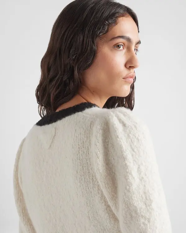Prada Cashmere And Silk Crew-neck Sweater