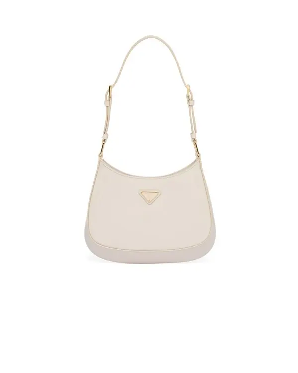 Prada Cleo Patent Leather Shoulder Bag - Neutral