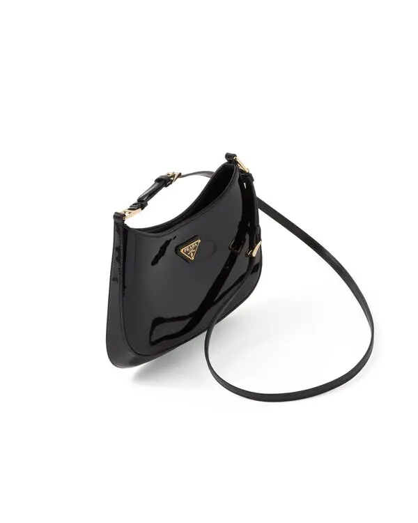 Prada Cleo Patent Leather Bag - Black