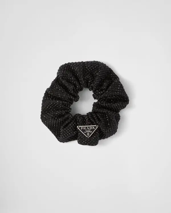 Prada Satin Scrunchie - Black