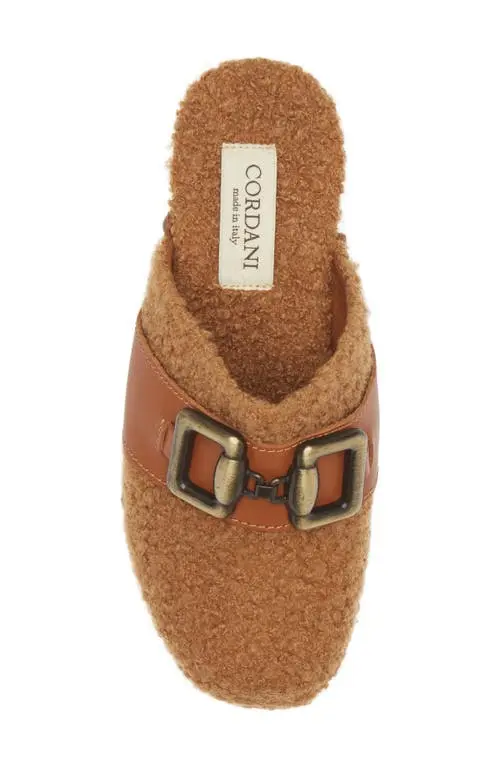 Cordani Winona Faux Shearling Clogs - Cuoio/cuoio