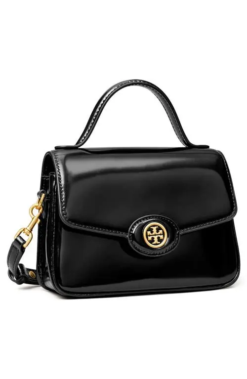 Tory Burch Small Robinson Leather Top Handle Bag