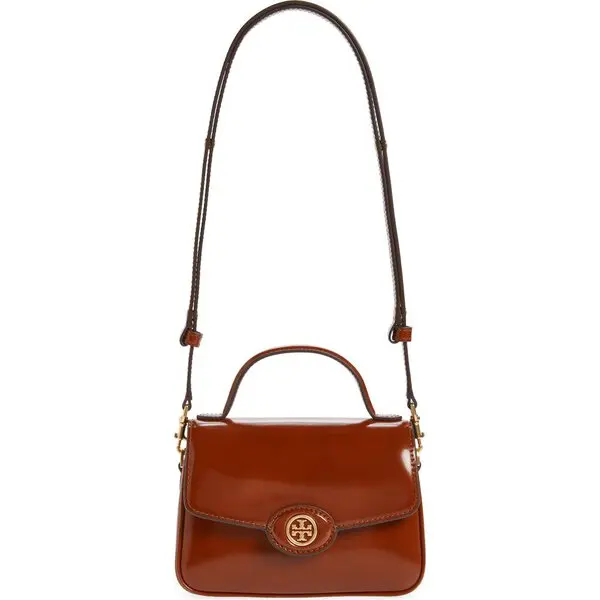 Tory Burch Small Robinson Leather Top Handle Bag