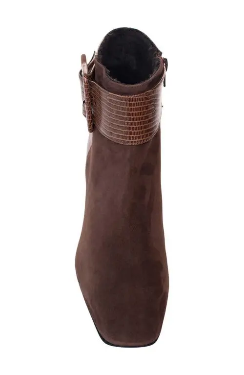Ron White Lana Weatherproof Buckle Bootie - Chocolate