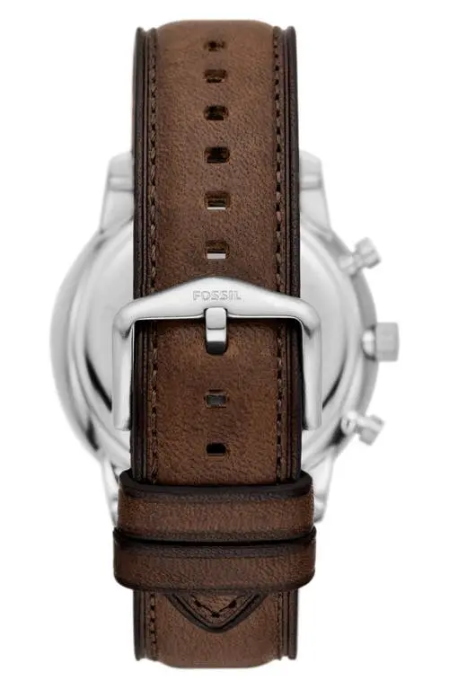 Fossil Neutra Chronograph Leather Strap Watch