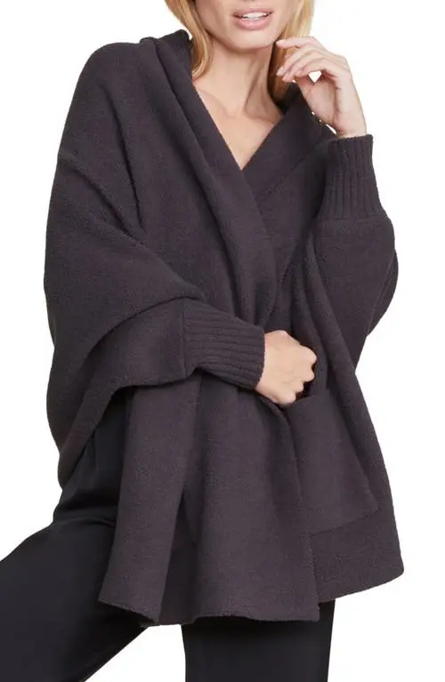 Barefoot Dreams Cozychic™ Blanket Wrap - Carbon