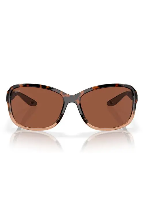 COSTA DEL MAR Seadrift 58mm Square Sunglasses - Copper