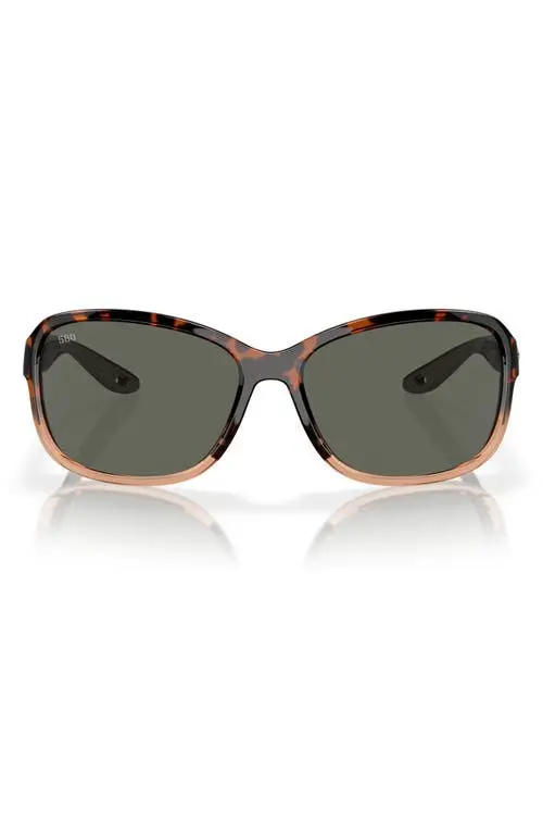 COSTA DEL MAR Seadrift 58mm Square Sunglasses - Tortoise