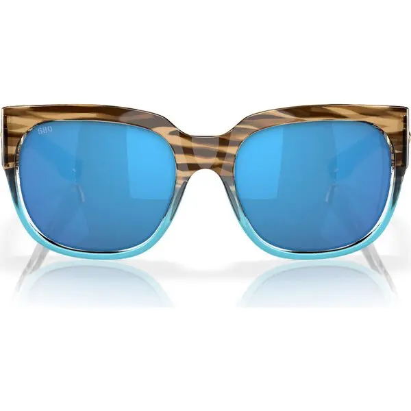 COSTA DEL MAR Waterwoman 55mm Pillow Sunglasses - Blue Mirror