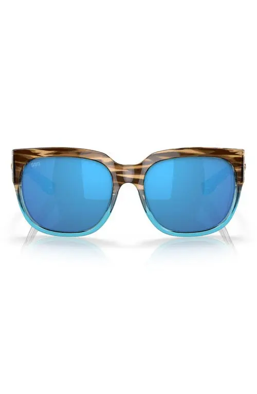 COSTA DEL MAR Waterwoman 58mm Pillow Sunglasses - Blue Grad