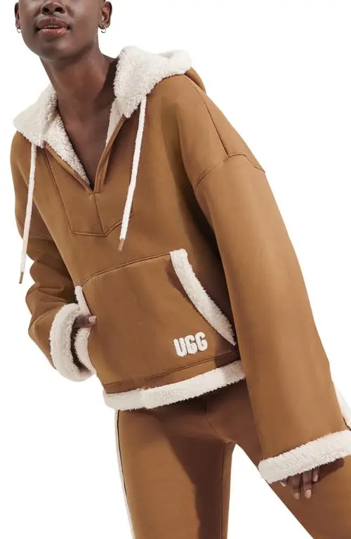 UGG Sharonn Bonded Fleece Hoodie - Chestnut