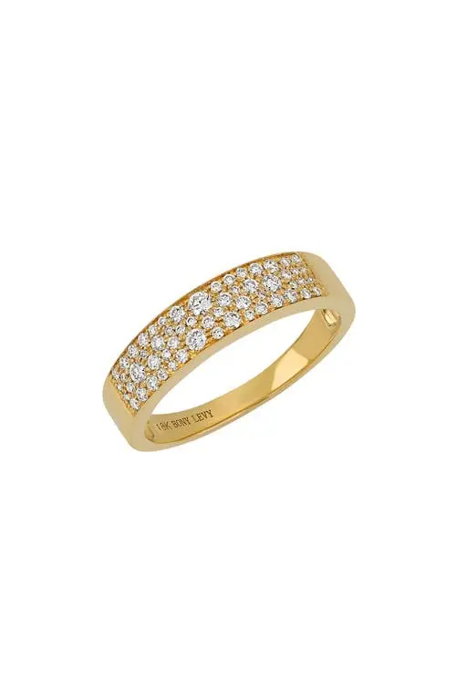 Bony Levy Mika Pavè Diamond Band Ring - 18k Yellow Gold