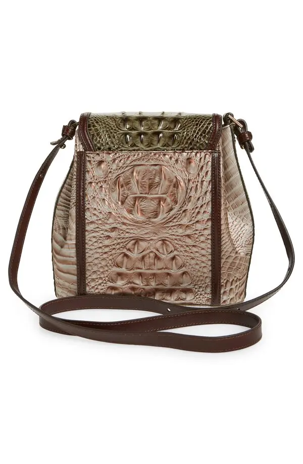 Brahmin Margo Croc Embossed Leather Crossbody Bag