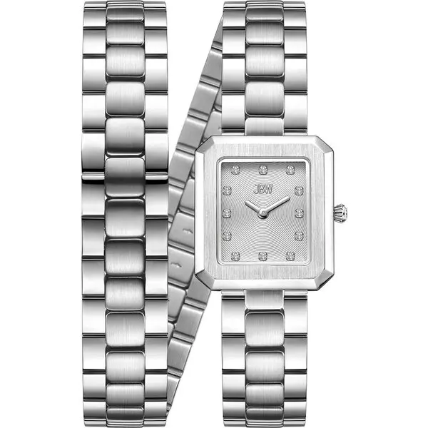 JBW Arc Lab-created Diamond Bracelet Watch - Stainless Steel