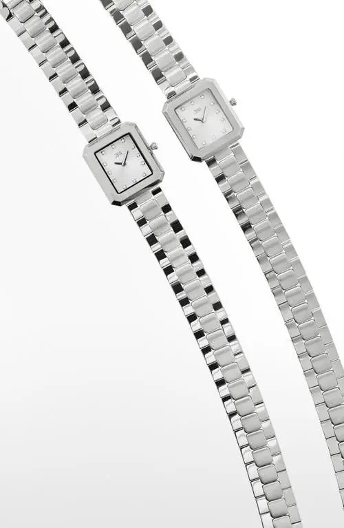 JBW Arc Lab-created Diamond Bracelet Watch - Stainless Steel