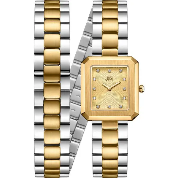 JBW Arc Lab-created Diamond Bracelet Watch - Two-tone