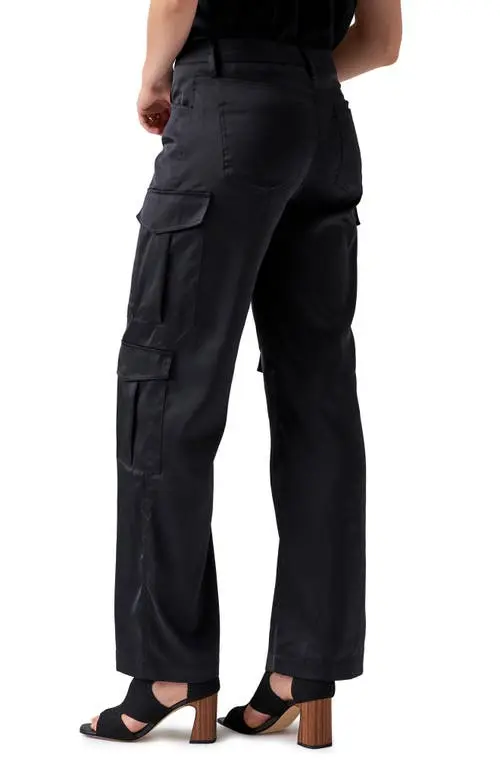 Sanctuary Rowan Satin Straight Leg Cargo Pants