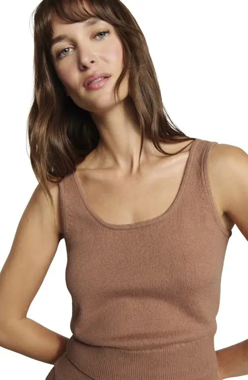 Eberjey Sweater Knit Tank - Hazelnut