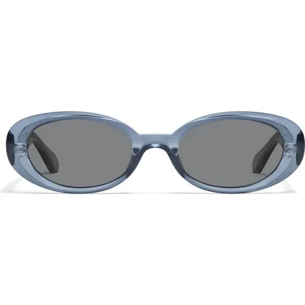 Quay Felt Cute 52mm Gradient Small Oval Sunglasses - Pri/ Smoke