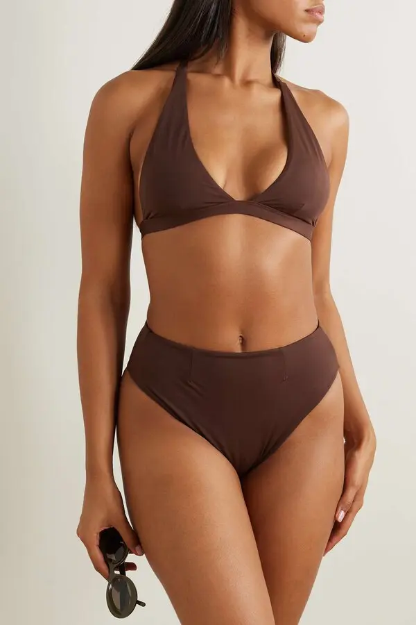 HAIGHT. Net Sustain + Tina Kunakey Nadia Triangle Bikini Top