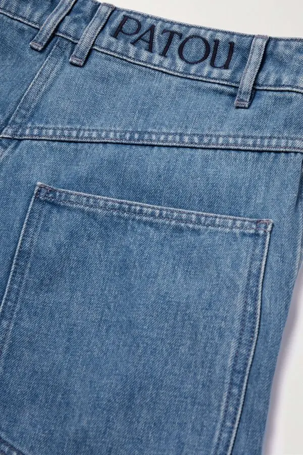 PATOU Paneled Straight-leg Jeans