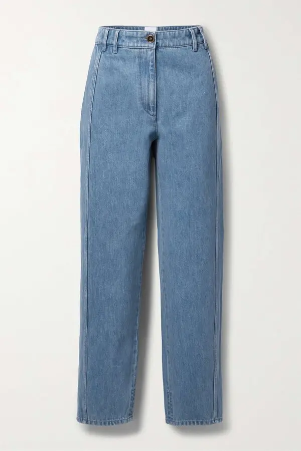 PATOU Paneled Straight-leg Jeans