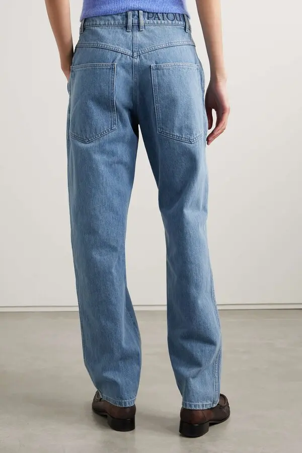 PATOU Paneled Straight-leg Jeans