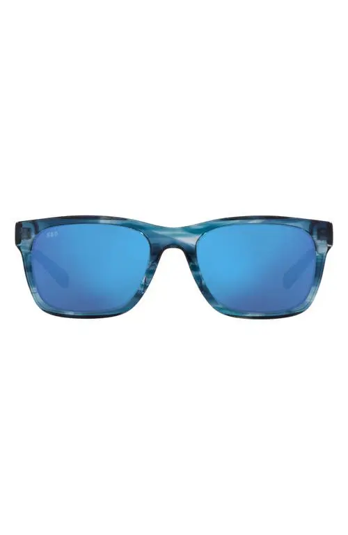 COSTA DEL MAR Tybee Rectangle Sunglasses - Blue Mirror