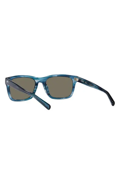 COSTA DEL MAR Tybee Rectangle Sunglasses - Blue Mirror