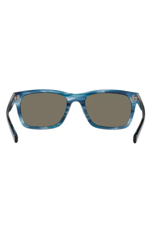 COSTA DEL MAR Tybee Rectangle Sunglasses - Blue Mirror
