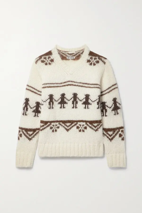 BODE Talo Alpaca-blend Jacquard Sweater