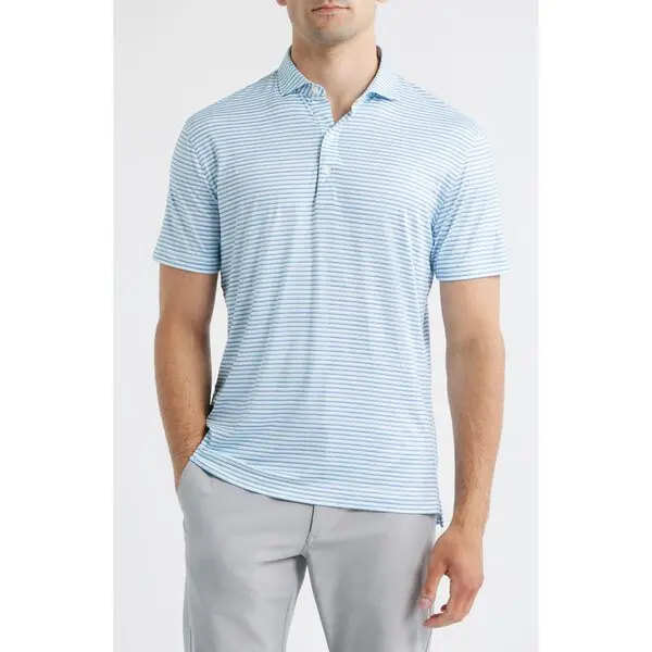Johnnie-o Warwick Stripe Prep-formance Polo - Tide