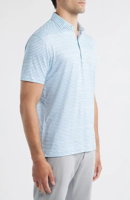 Johnnie-o Warwick Stripe Prep-formance Polo - Tide