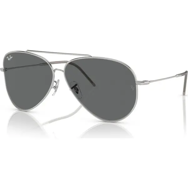 Ray-ban 59mm Aviator Sunglasses - Silver